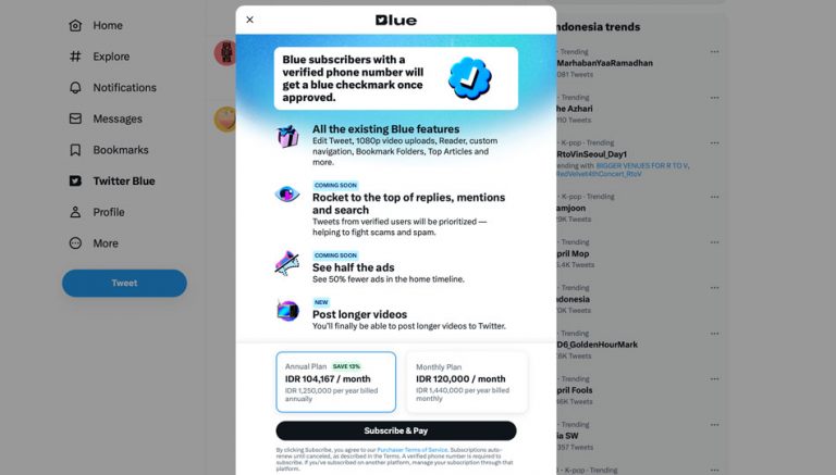 Sebelum Berlangganan, Simak Fitur-Fitur Twitter Blue yang Wajib Tahu